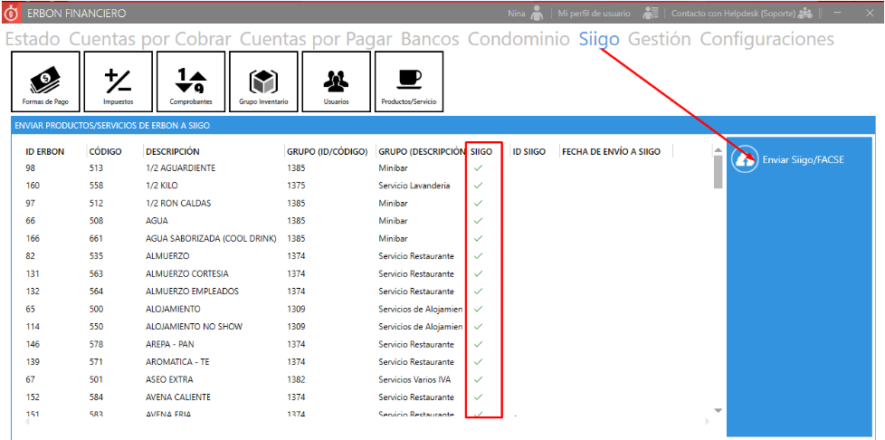 Error Siigo Code 400: The code doesn't exist